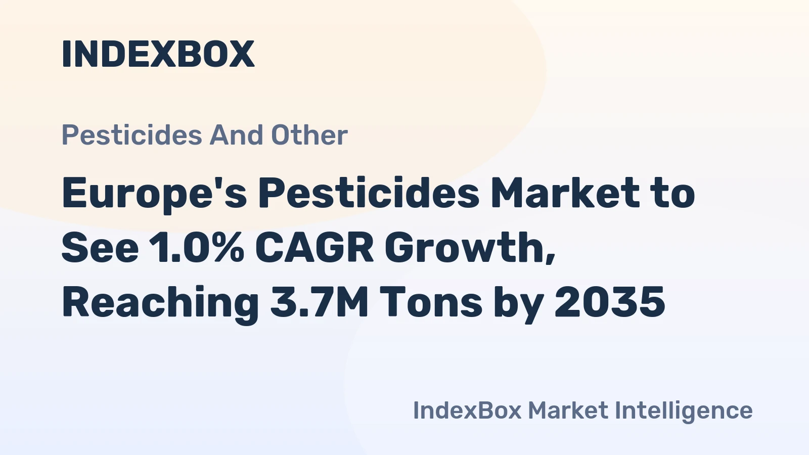 Europe's Pesticides Market to See 1.0% CAGR Growth, Reaching 3.7M Tons by 2035