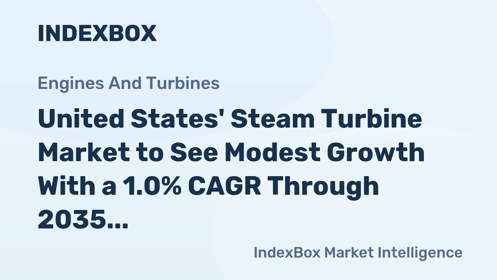 United States' Steam Turbine Market to See Modest Growth With a 1.0% CAGR Through 2035