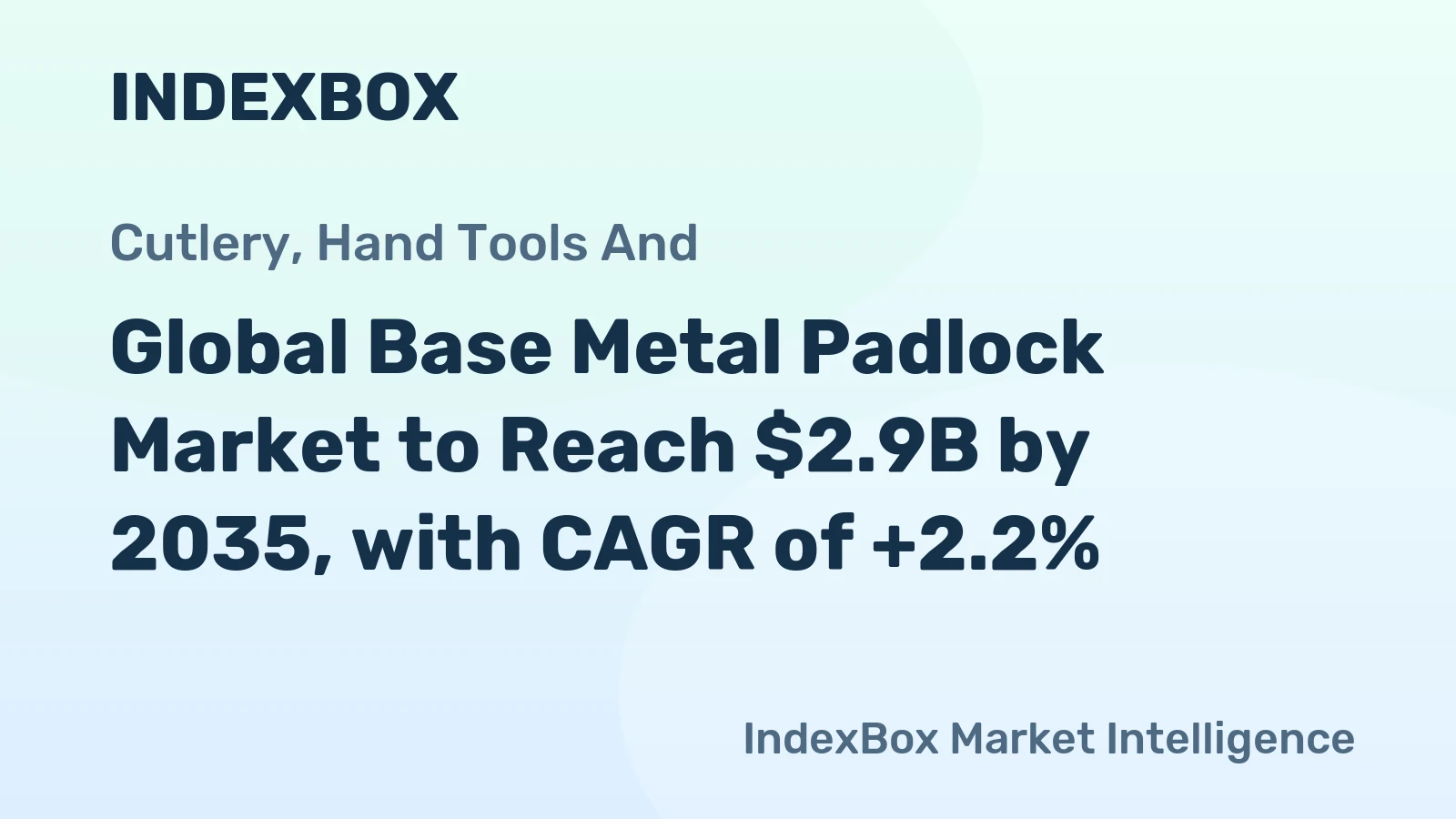 Global Base Metal Padlock Market to Reach $2.9B by 2035, with CAGR of +2.2%