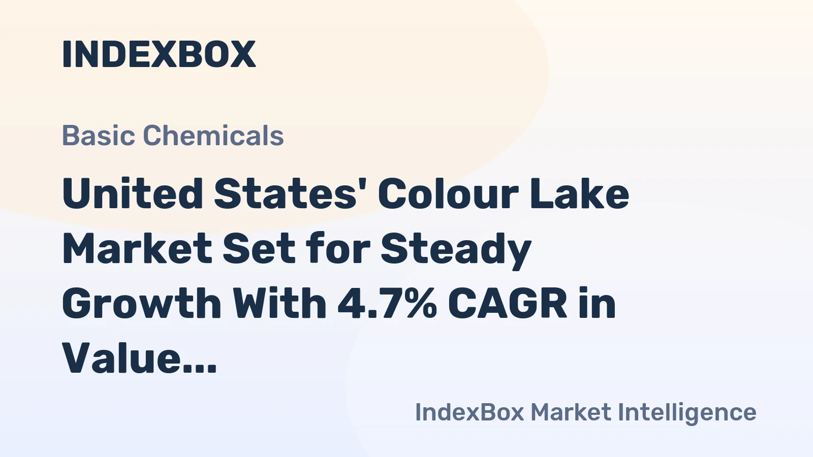 United States' Colour Lake Market Set for Steady Growth With 4.7% CAGR in Value Through 2035