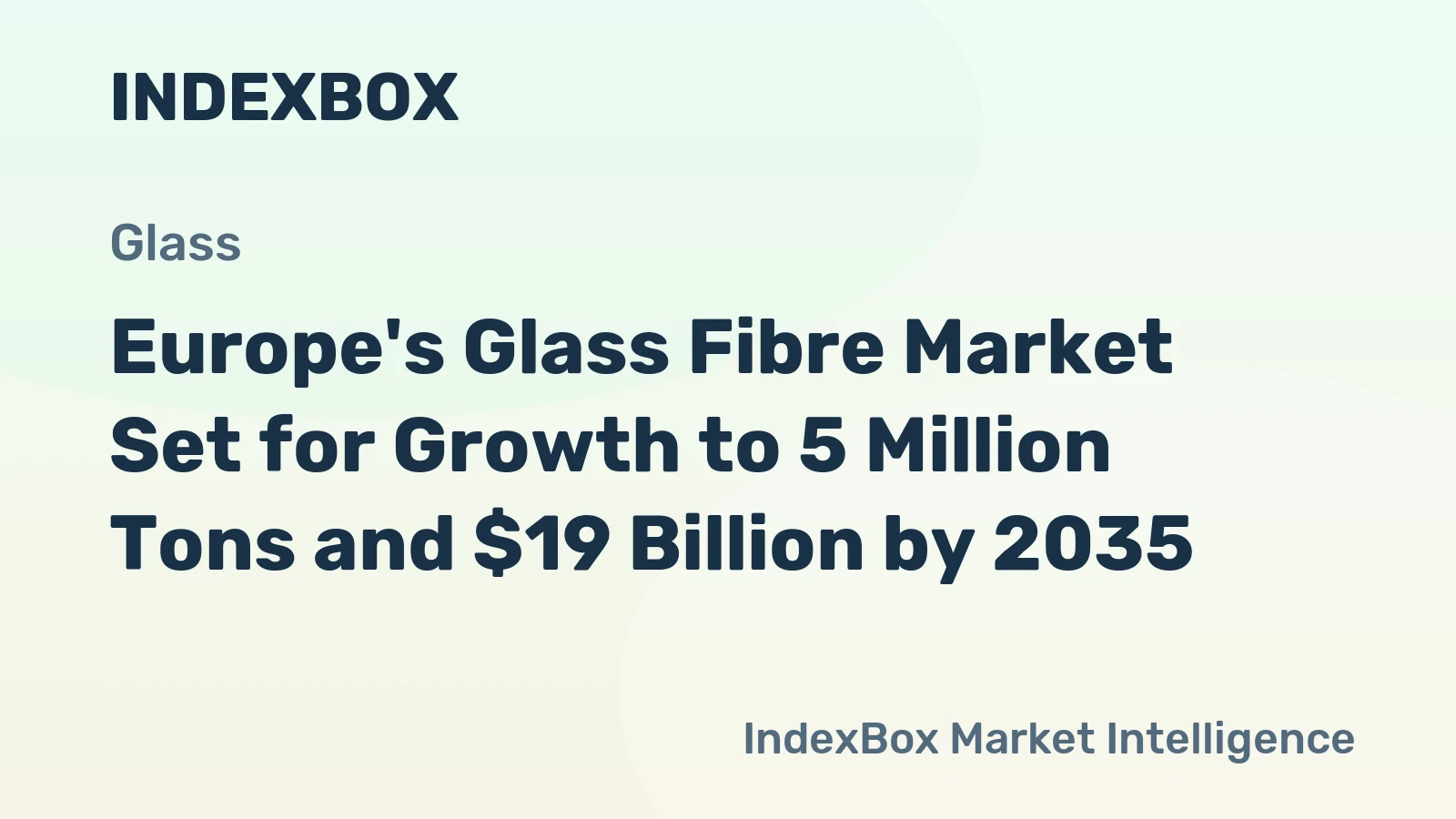 Europe's Glass Fibre Market Set for Growth to 5 Million Tons and $19 Billion by 2035