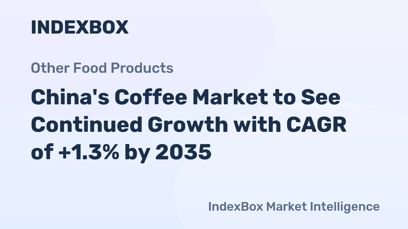 China's Coffee Market to See Continued Growth with CAGR of +1.3% by 2035
