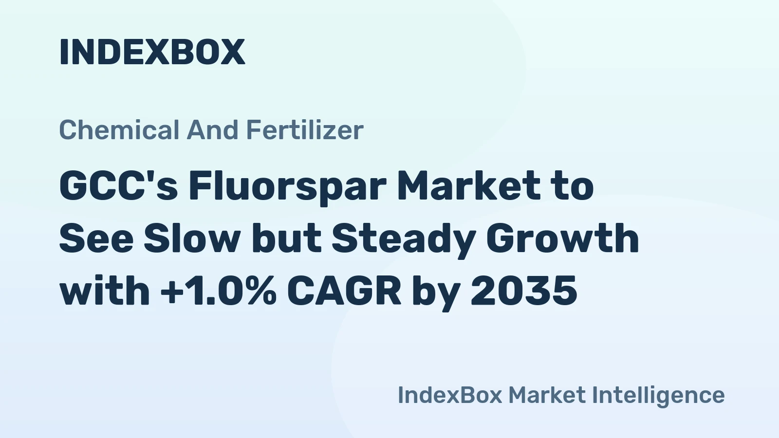 GCC's Fluorspar Market to See Slow but Steady Growth with +1.0% CAGR by 2035