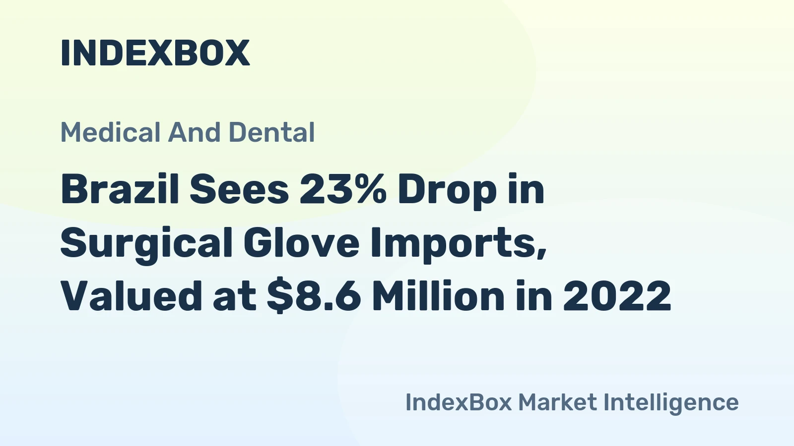 Brazil Sees 23% Drop in Surgical Glove Imports, Valued at $8.6 Million in 2022