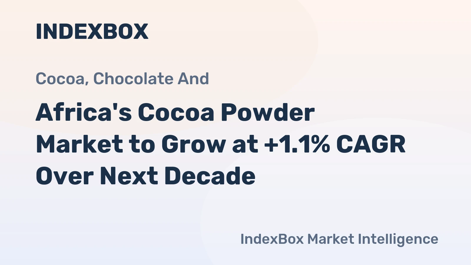 Africa's Cocoa Powder Market to Grow at +1.1% CAGR Over Next Decade