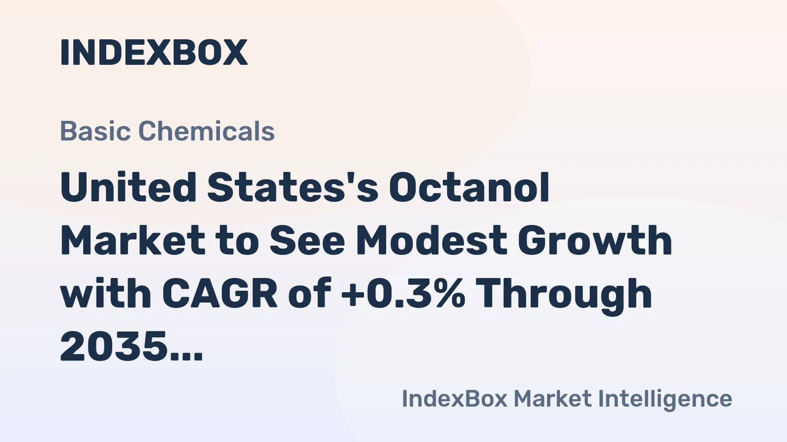 United States's Octanol Market to See Modest Growth with CAGR of +0.3% Through 2035