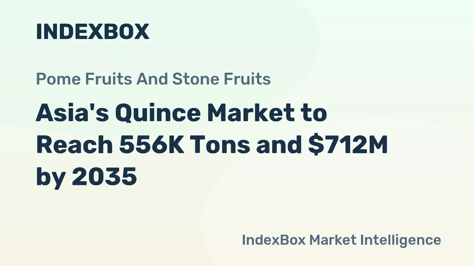 Asia's Quince Market to Reach 556K Tons and $712M by 2035
