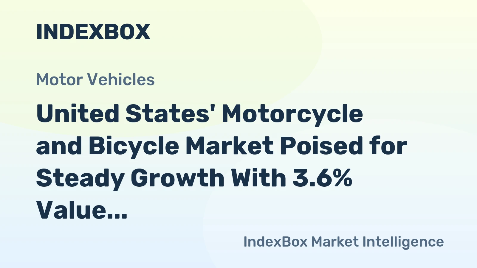 United States' Motorcycle and Bicycle Market Poised for Steady Growth With 3.6% Value CAGR Through 2035