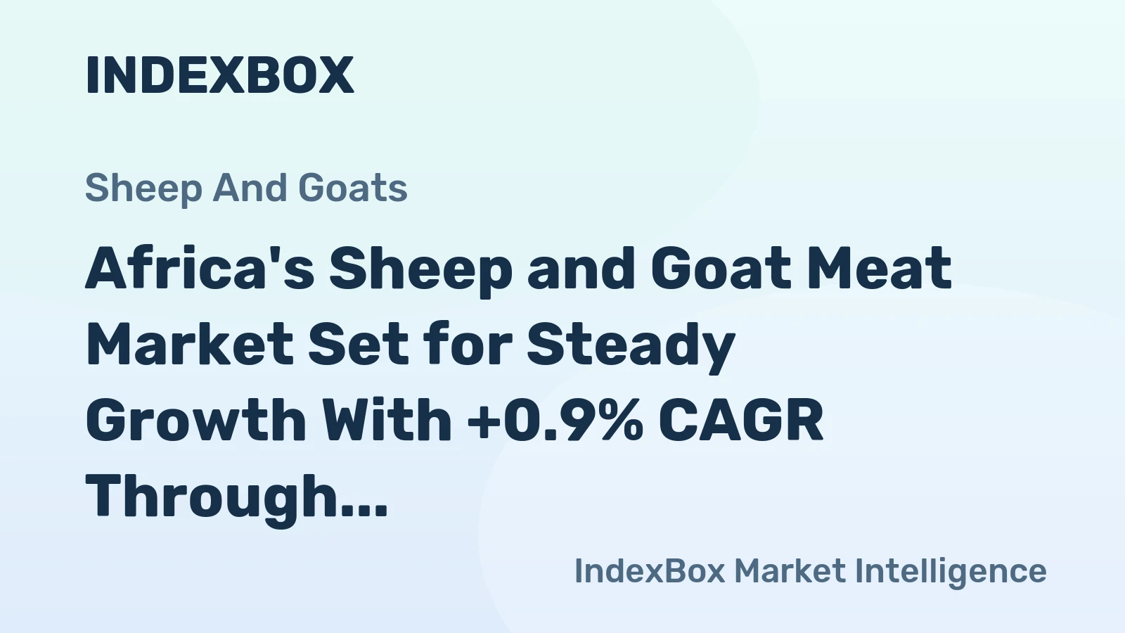 Africa's Sheep and Goat Meat Market Set for Steady Growth With +0.9% CAGR Through 2035