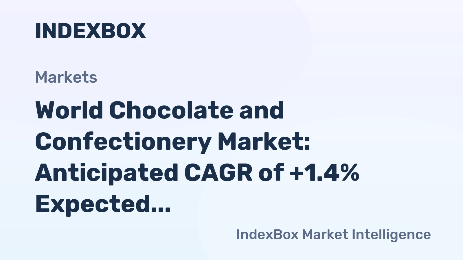 World Chocolate and Confectionery Market: Anticipated CAGR of +1.4% Expected to Drive Market Volume to 67M Tons by 2035.