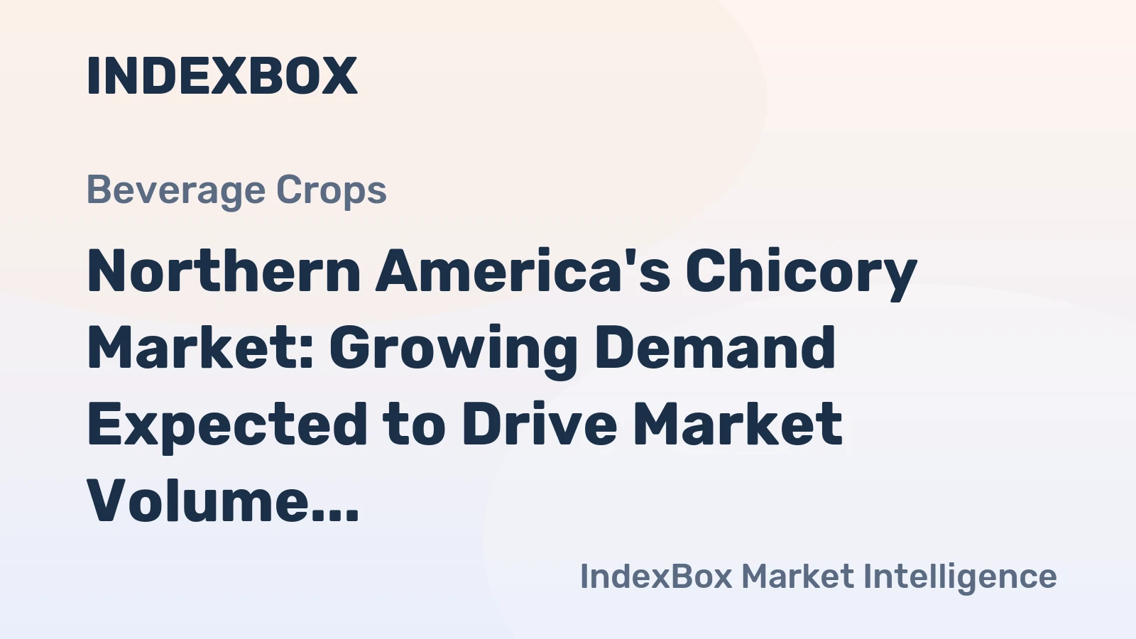 Northern America's Chicory Market: Growing Demand Expected to Drive Market Volume to 1.2K Tons and Value to $1.6M by 2035
