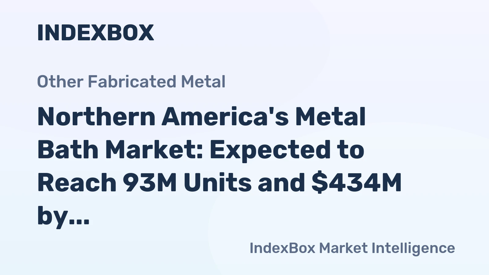Northern America's Metal Bath Market: Expected to Reach 93M Units and $434M by 2035