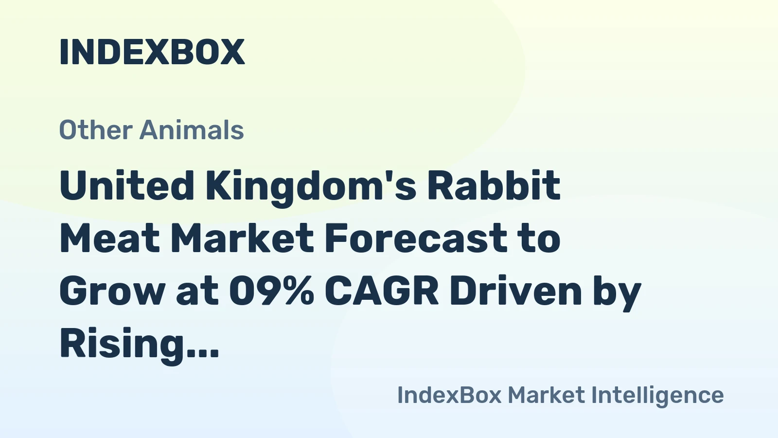 United Kingdom's Rabbit Meat Market Forecast to Grow at 09% CAGR Driven by Rising Demand