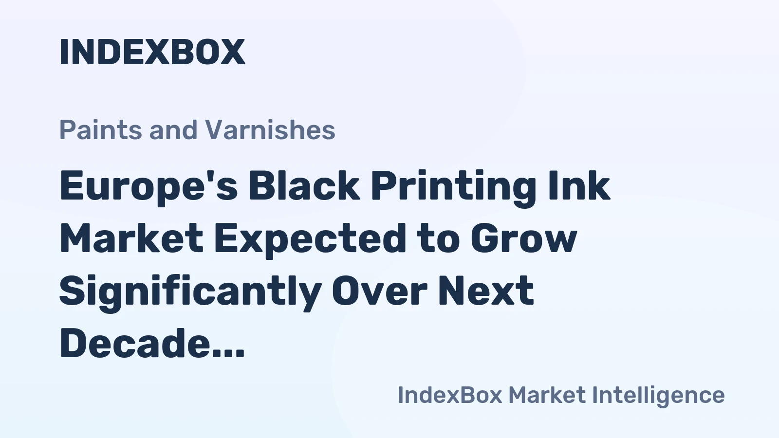 Europe's Black Printing Ink Market Expected to Grow Significantly Over Next Decade, Reaching 144K Tons and $1.1B Value by 2035