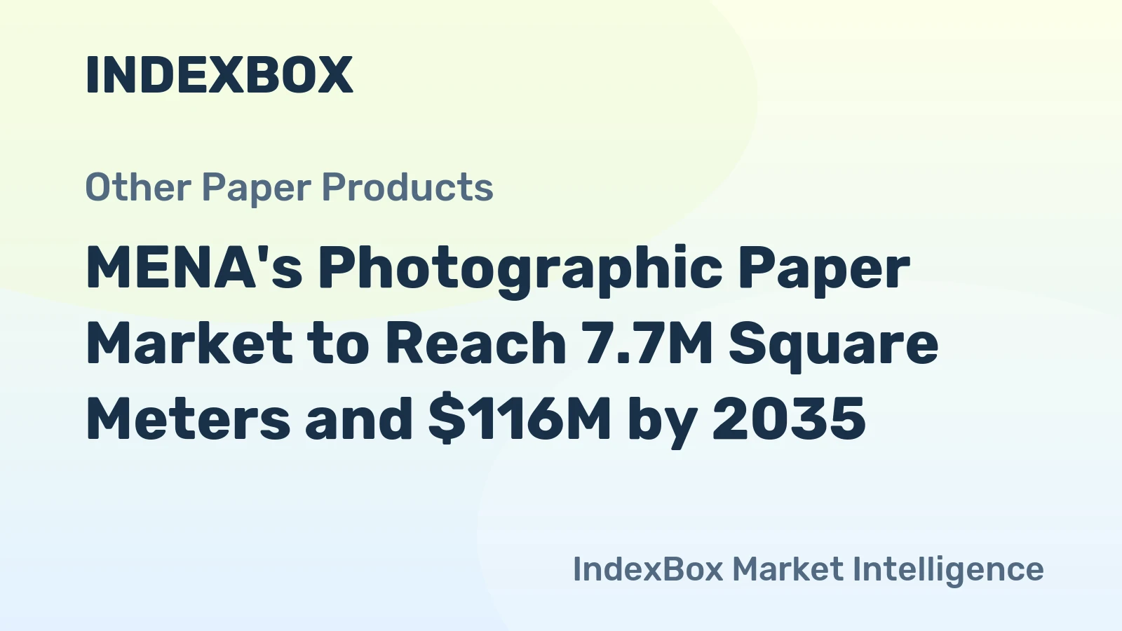 MENA's Photographic Paper Market to Reach 7.7M Square Meters and $116M by 2035
