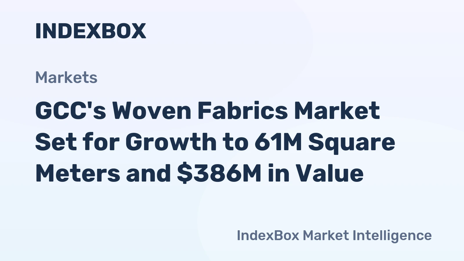 GCC's Woven Fabrics Market Set for Growth to 61M Square Meters and $386M in Value