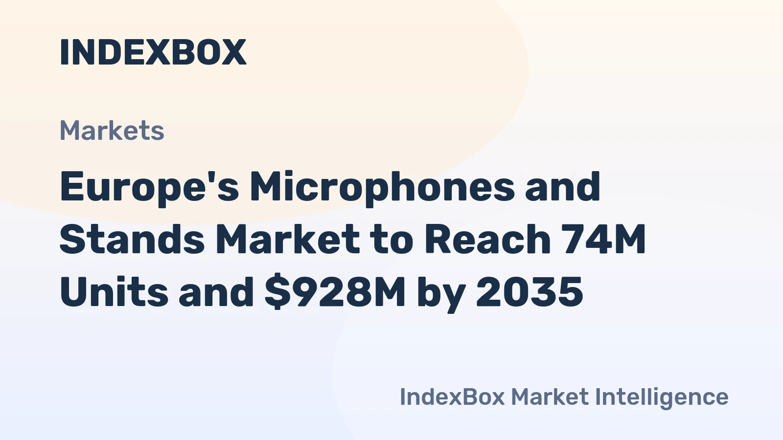 Europe's Microphones and Stands Market to Reach 74M Units and $928M by 2035