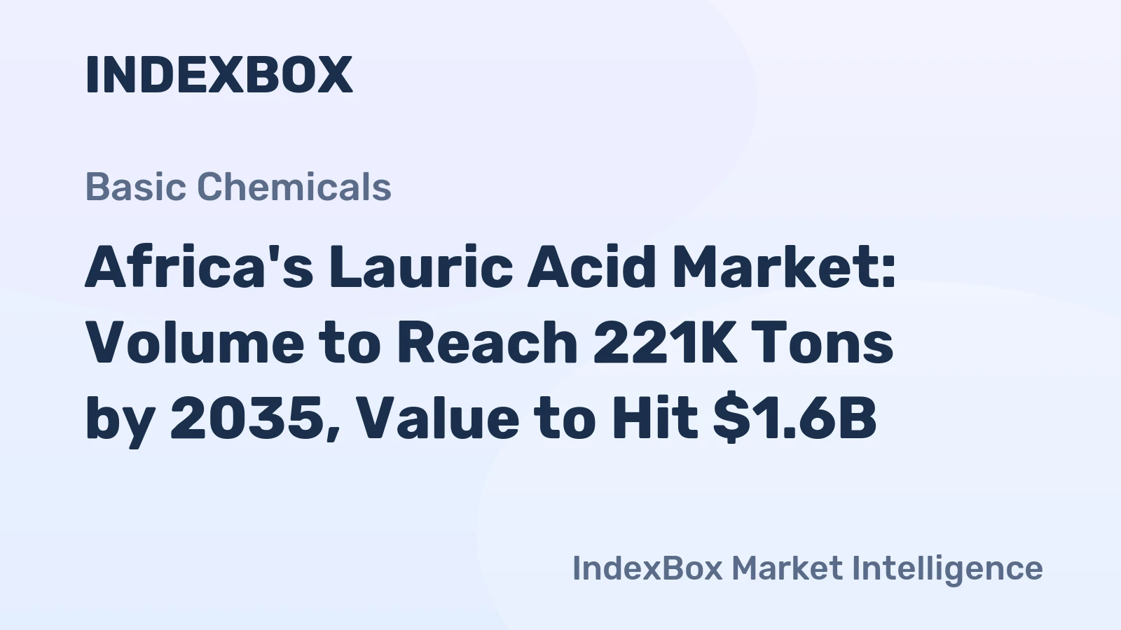 Africa's Lauric Acid Market: Volume to Reach 221K Tons by 2035, Value to Hit $1.6B