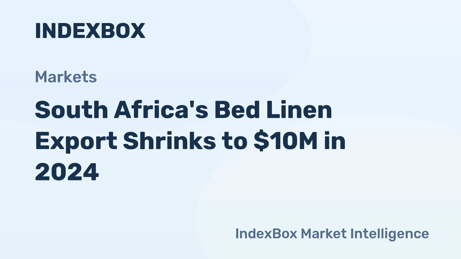 South Africa's Bed Linen Export Shrinks to $10M in 2024