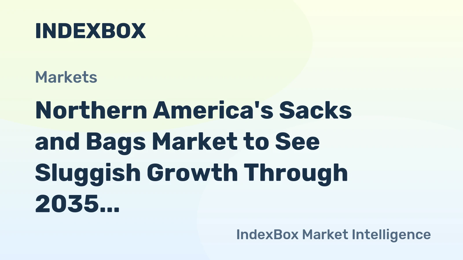 Northern America's Sacks and Bags Market to See Sluggish Growth Through 2035