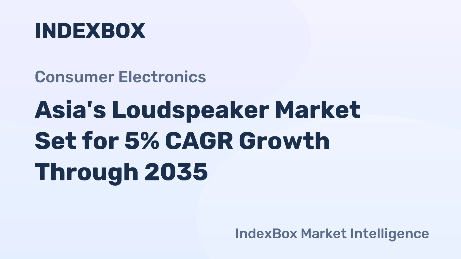 Asia's Loudspeaker Market Set for 5% CAGR Growth Through 2035