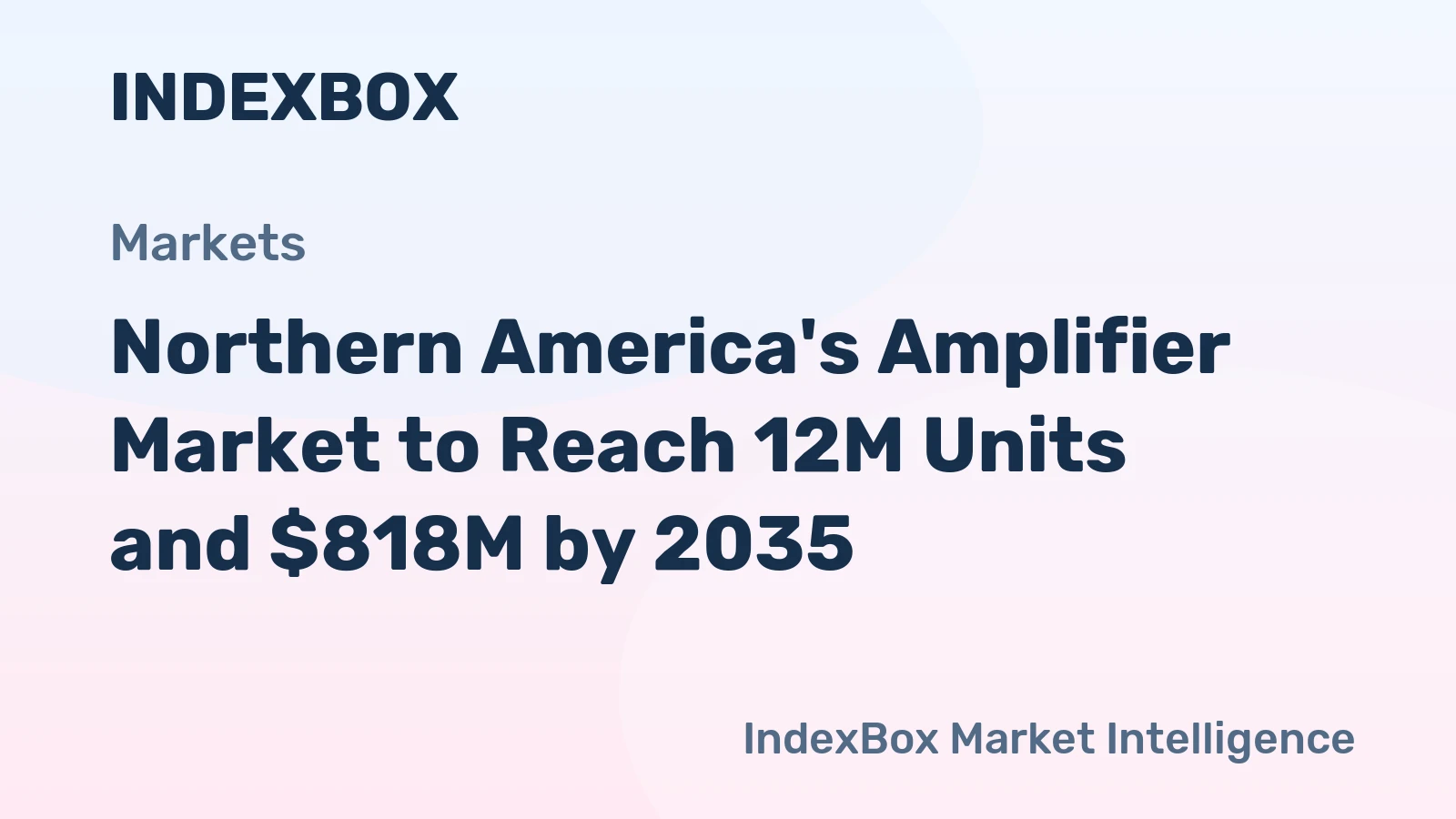 Northern America's Amplifier Market to Reach 12M Units and $818M by 2035