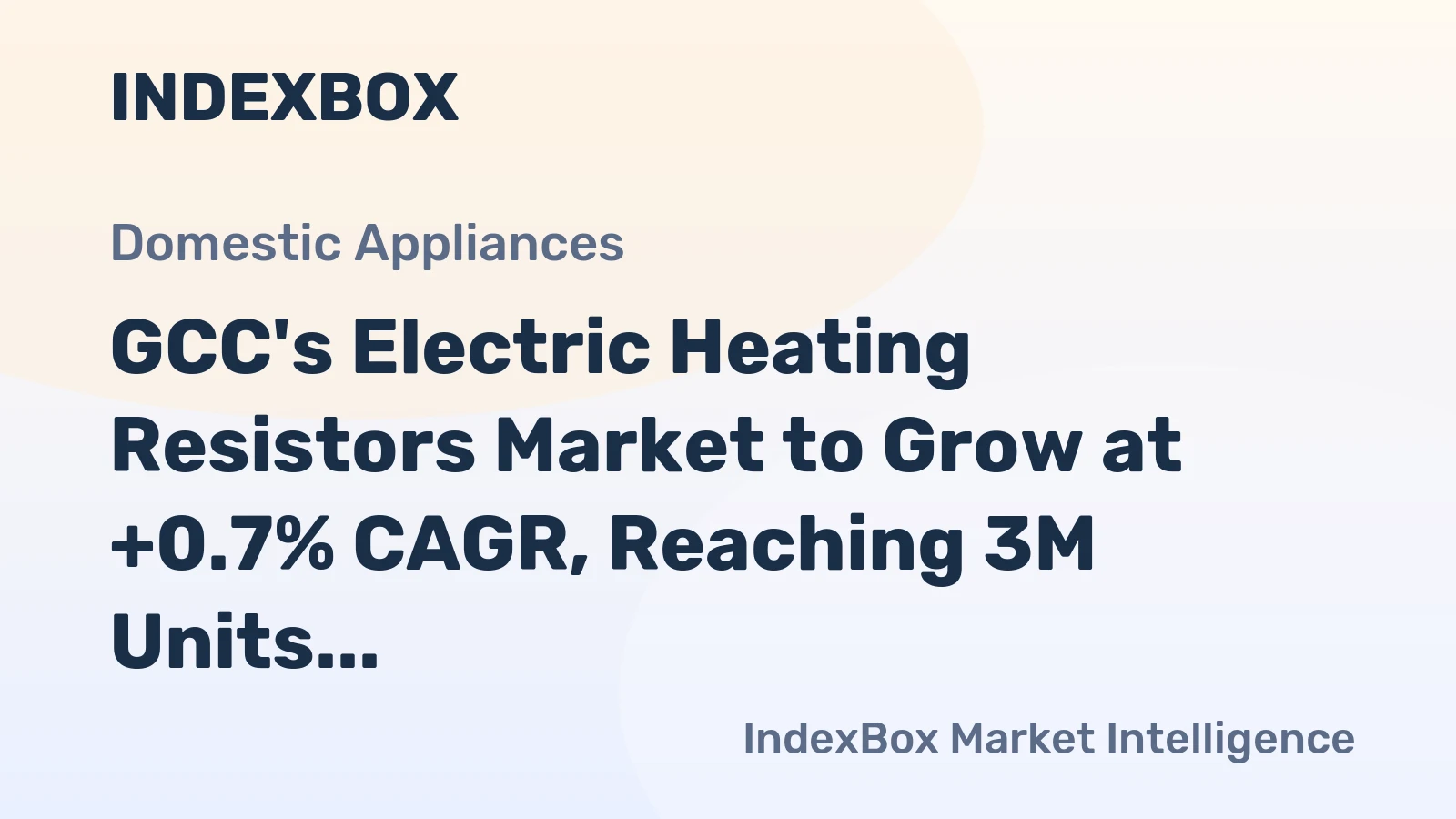 GCC's Electric Heating Resistors Market to Grow at +0.7% CAGR, Reaching 3M Units by 2035