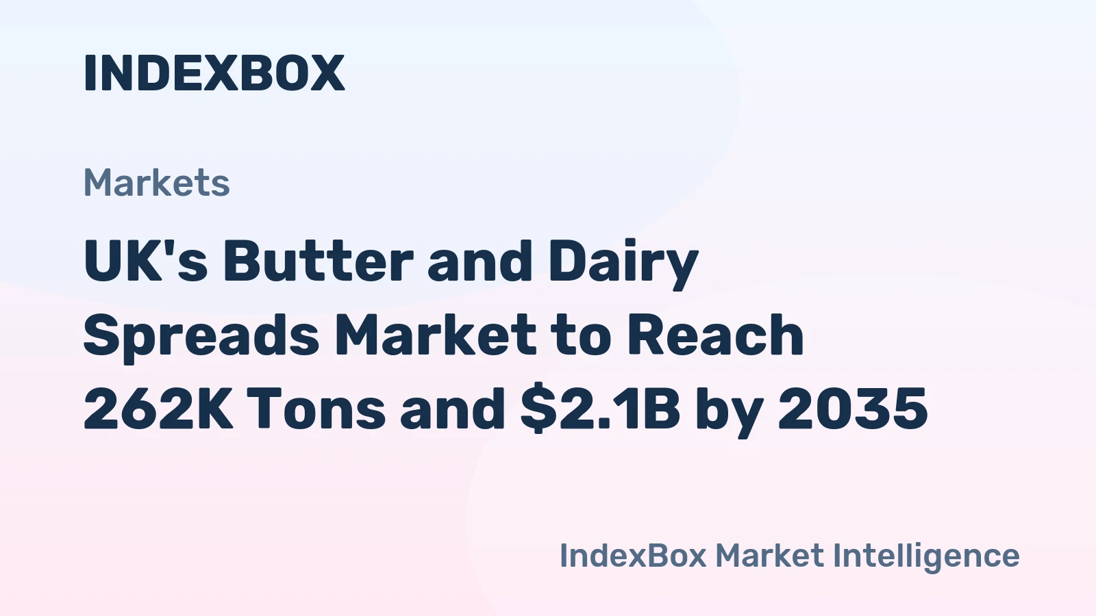UK's Butter and Dairy Spreads Market to Reach 262K Tons and $2.1B by 2035