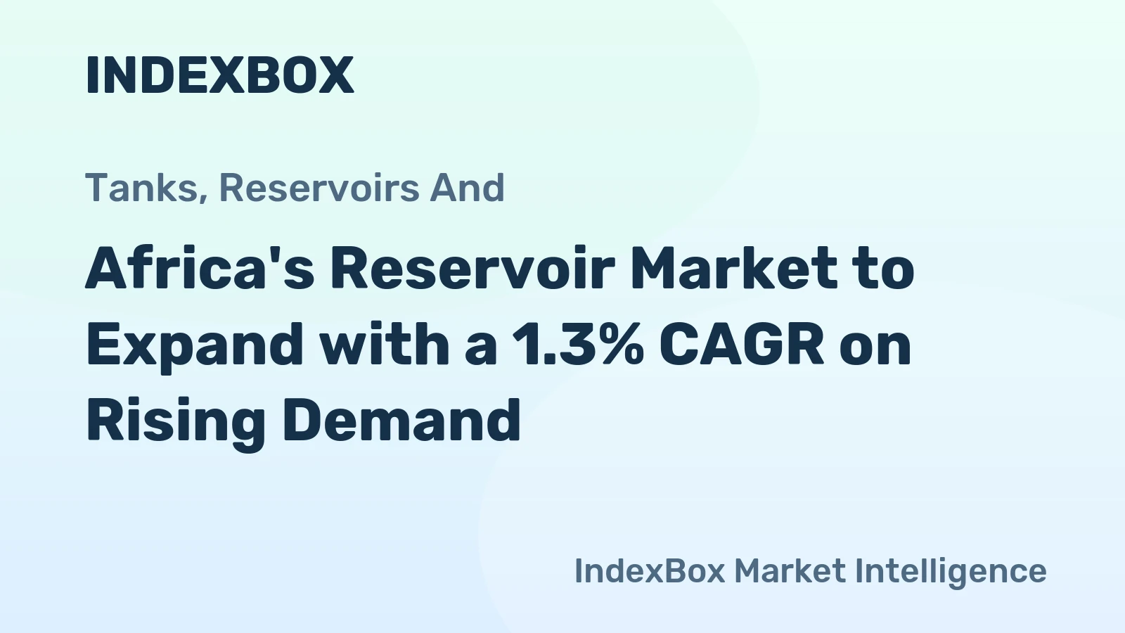 Africa's Reservoir Market to Expand with a 1.3% CAGR on Rising Demand