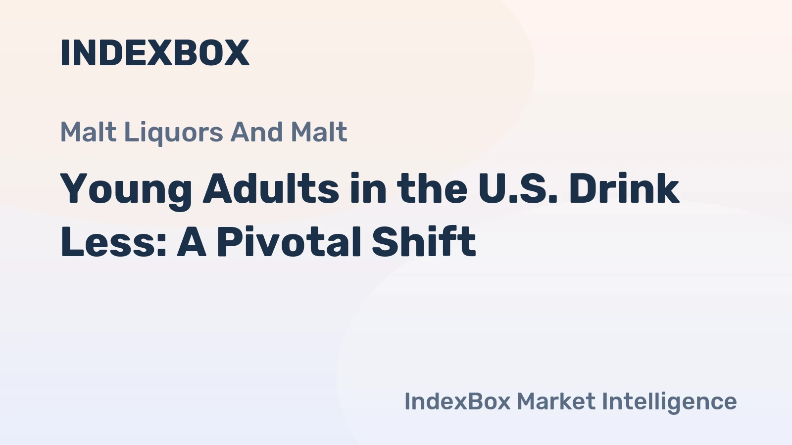 Young Adults in the U.S. Drink Less: A Pivotal Shift