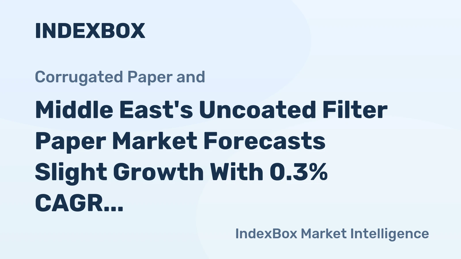 Middle East's Uncoated Filter Paper Market Forecasts Slight Growth With 0.3% CAGR Through 2035