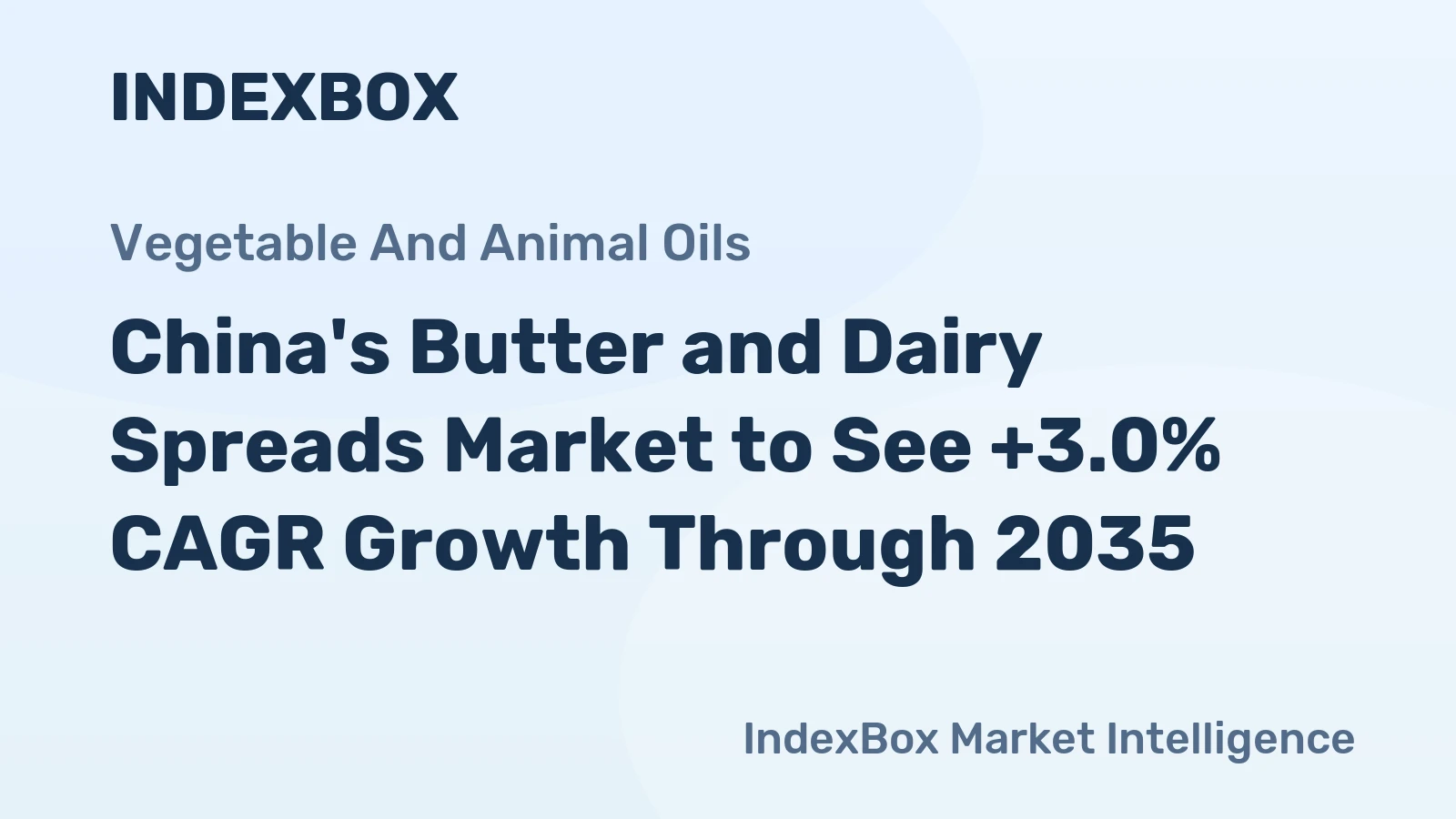 China's Butter and Dairy Spreads Market to See +3.0% CAGR Growth Through 2035