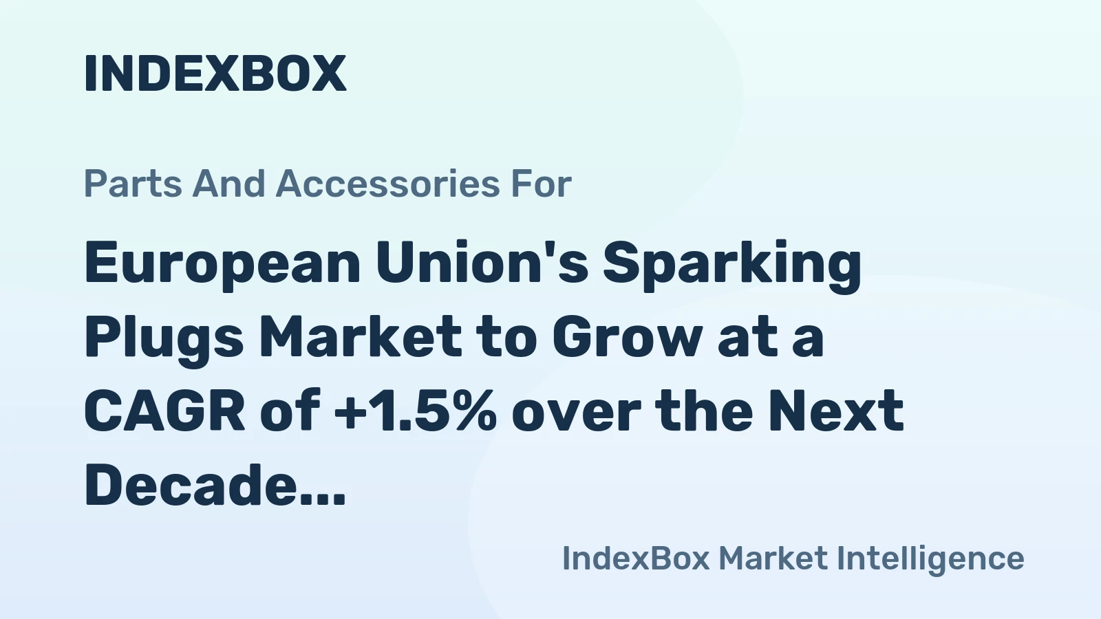 European Union's Sparking Plugs Market to Grow at a CAGR of +1.5% over the Next Decade