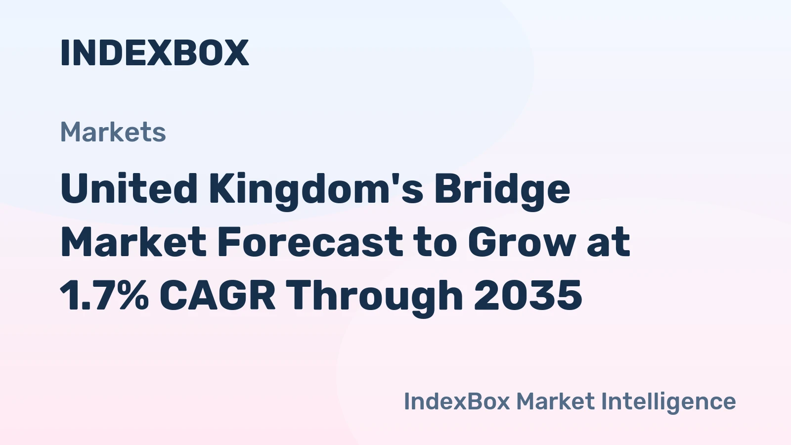 United Kingdom's Bridge Market Forecast to Grow at 1.7% CAGR Through 2035