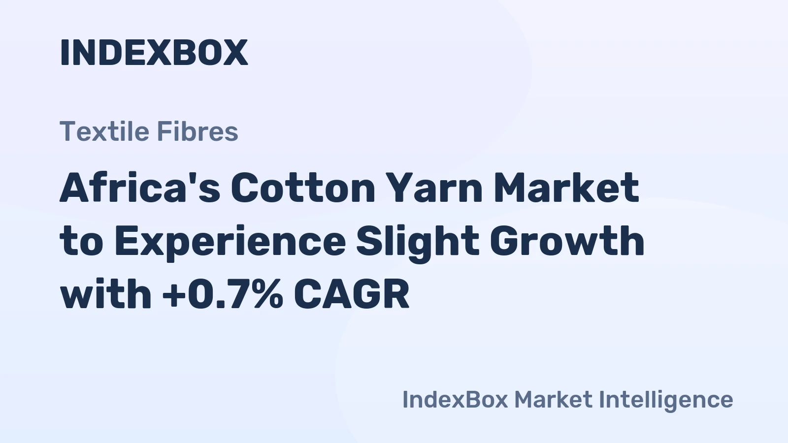 Africa's Cotton Yarn Market to Experience Slight Growth with +0.7% CAGR