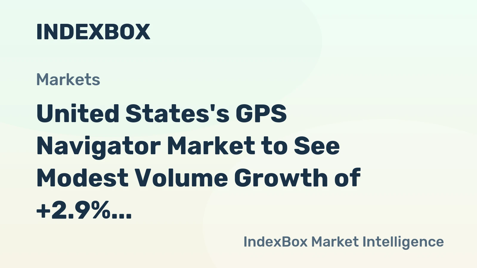 United States's GPS Navigator Market to See Modest Volume Growth of +2.9% and Sharp Value Decline of -12.3% by 2035