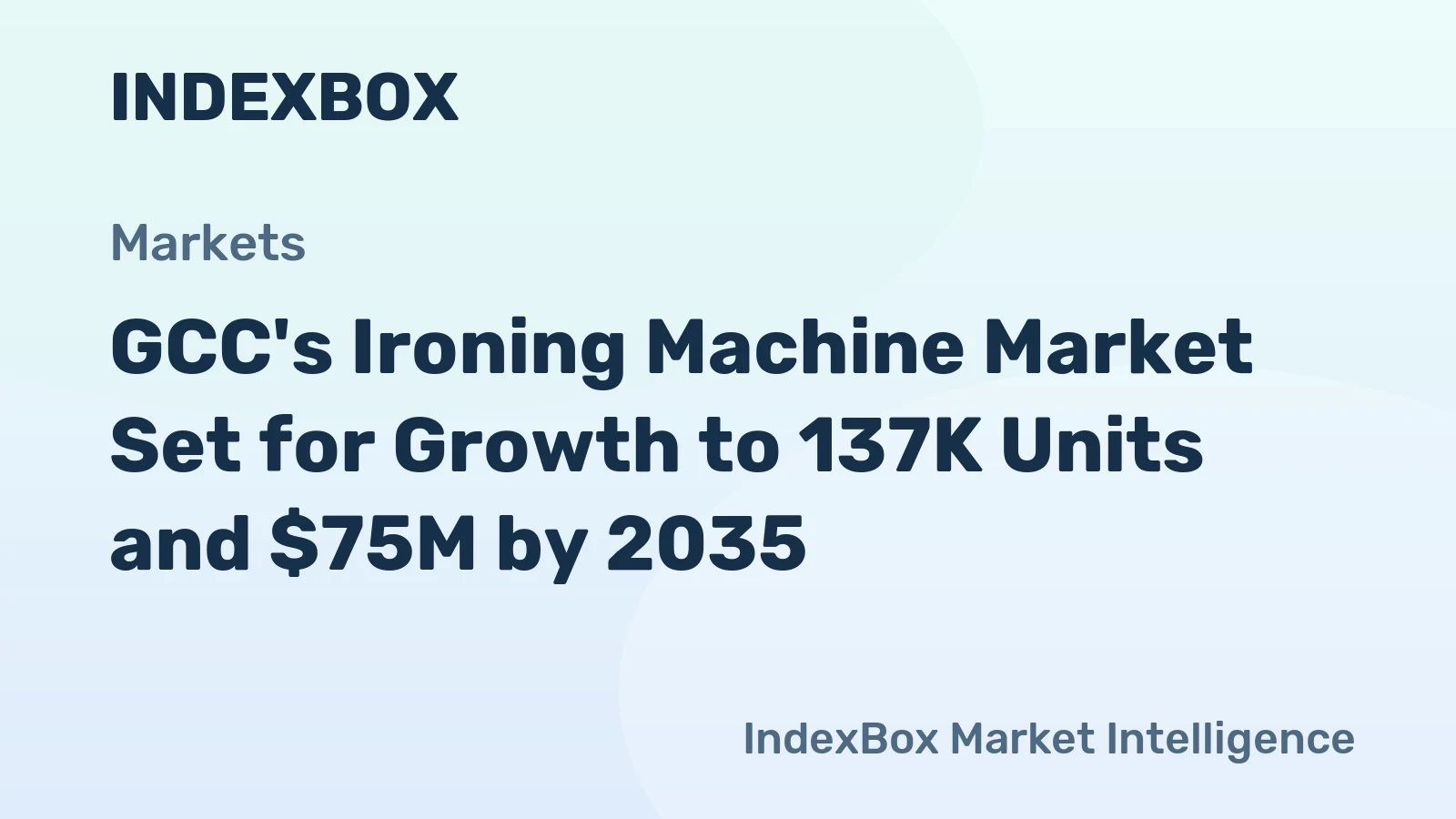 GCC's Ironing Machine Market Set for Growth to 137K Units and $75M by 2035