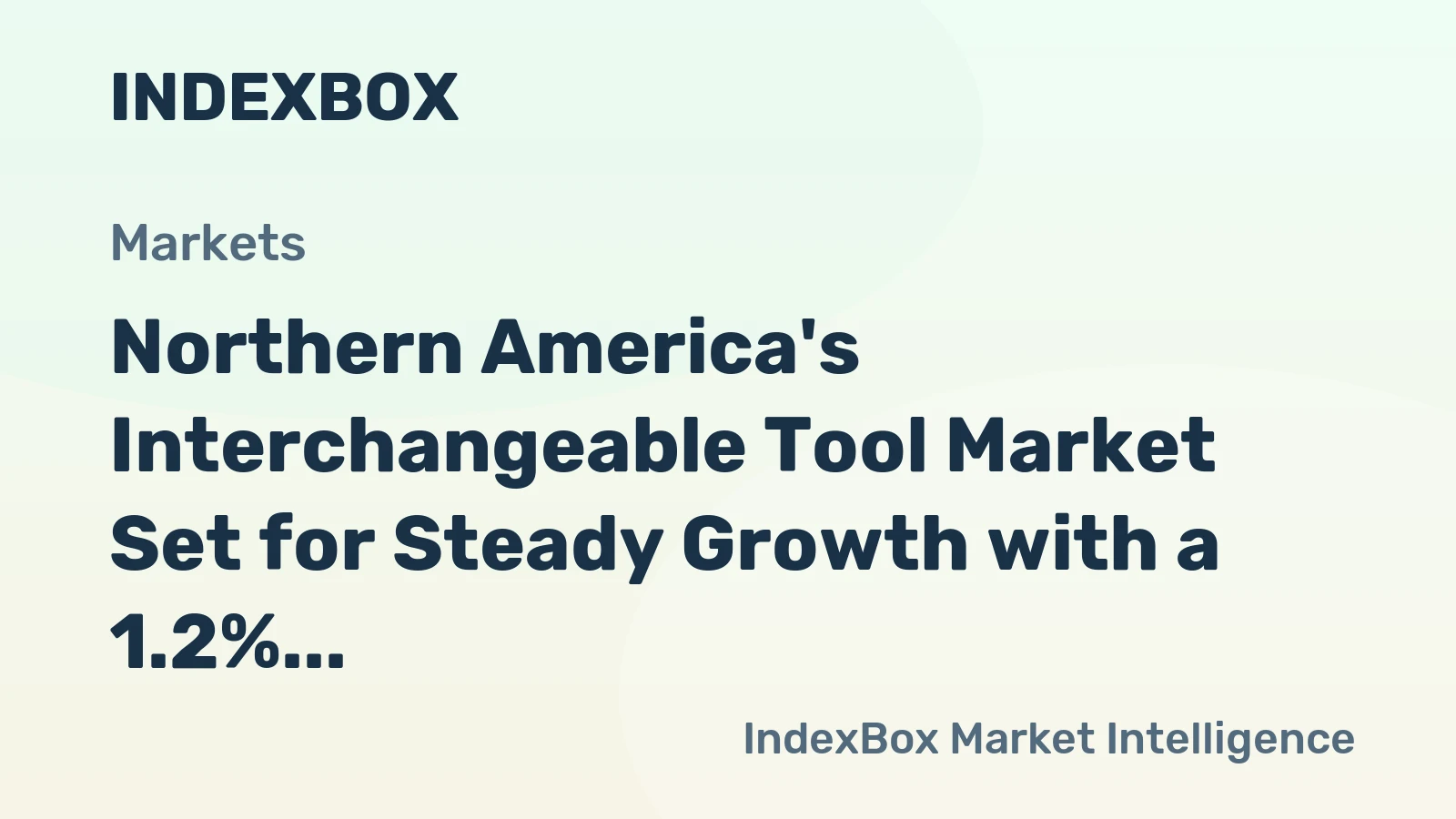 Northern America's Interchangeable Tool Market Set for Steady Growth with a 1.2% CAGR