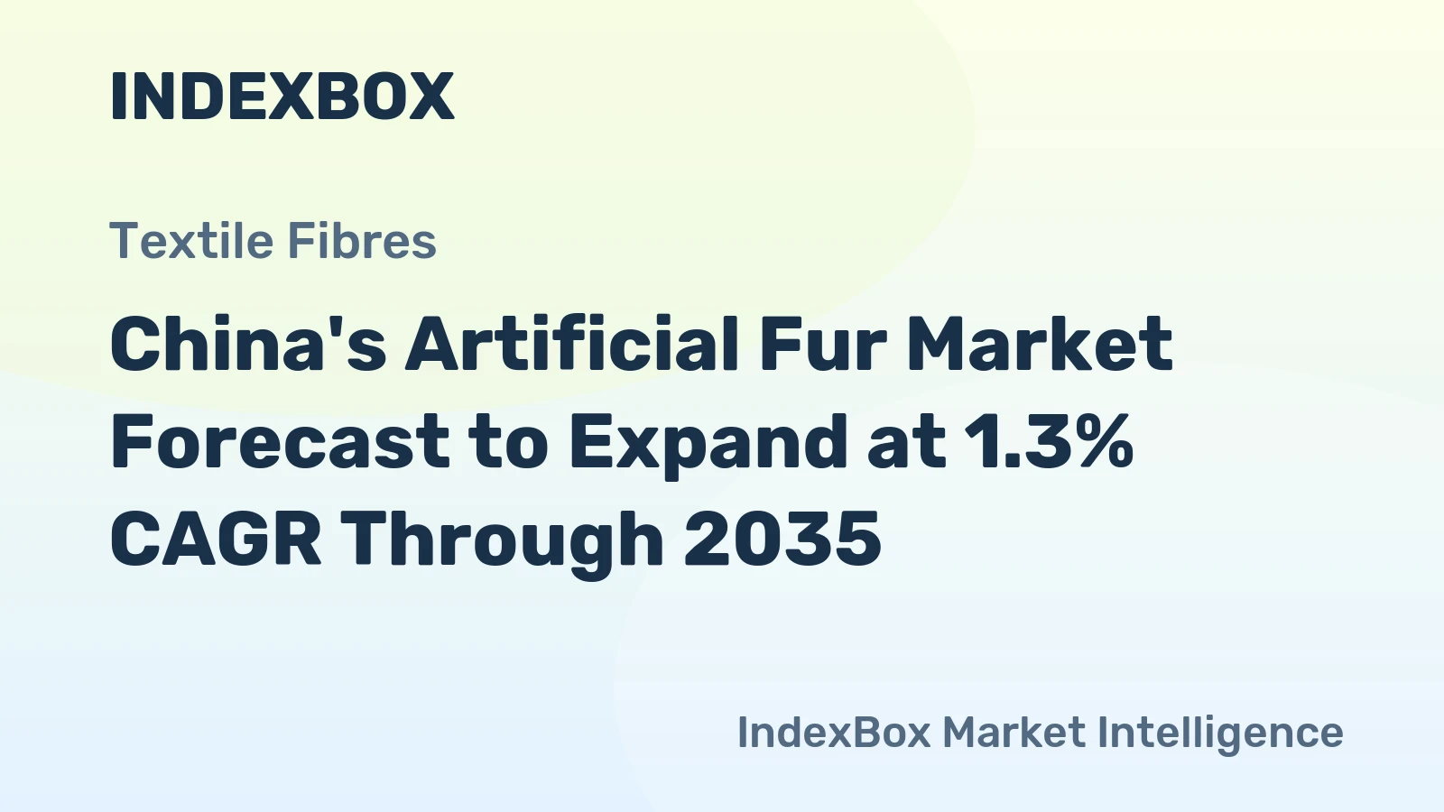 China's Artificial Fur Market Forecast to Expand at 1.3% CAGR Through 2035