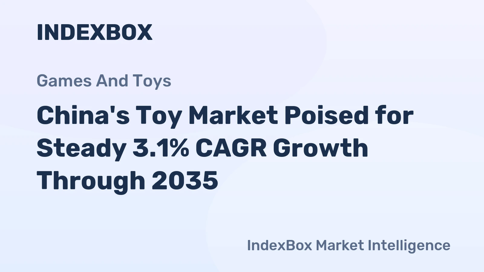 China's Toy Market Poised for Steady 3.1% CAGR Growth Through 2035