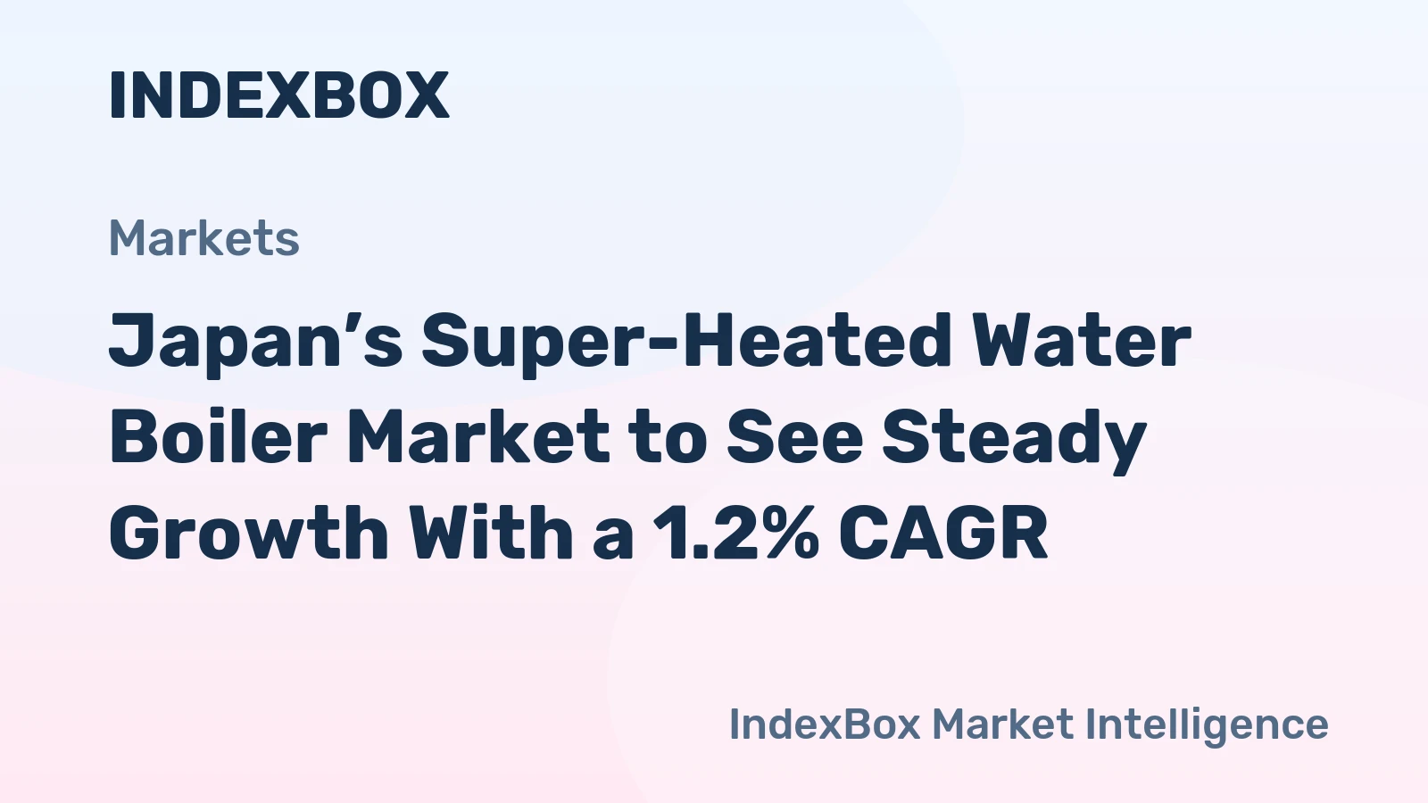 Japan’s Super-Heated Water Boiler Market to See Steady Growth With a 1.2% CAGR