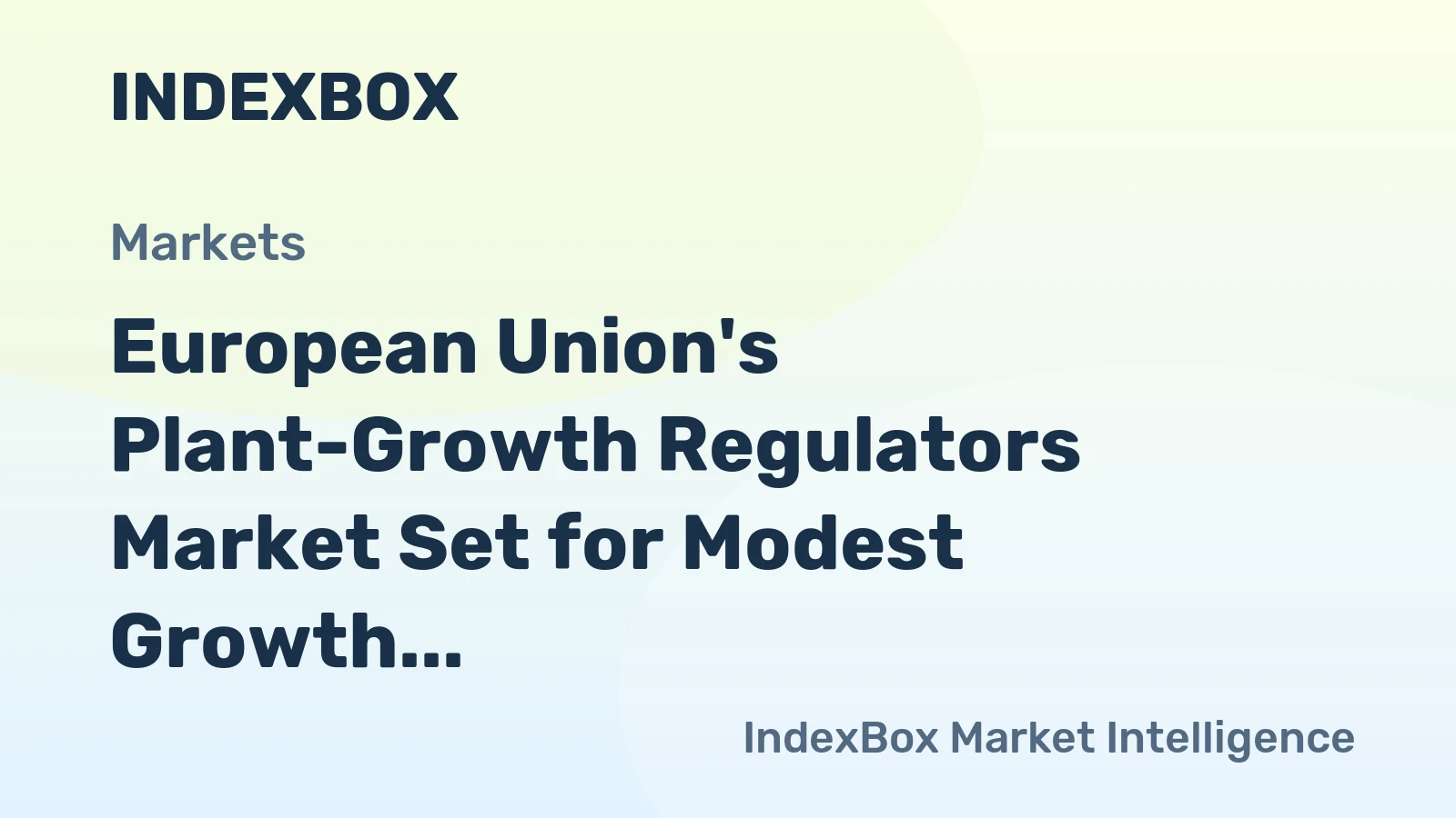 European Union's Plant-Growth Regulators Market Set for Modest Growth With 1.8% CAGR