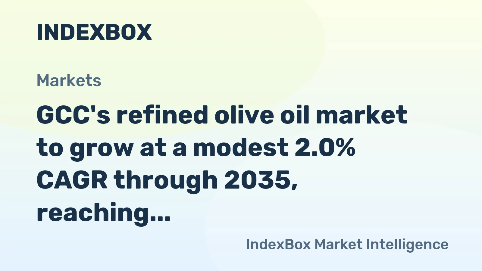 GCC's refined olive oil market to grow at a modest 2.0% CAGR through 2035, reaching $449M, driven by sustained demand.