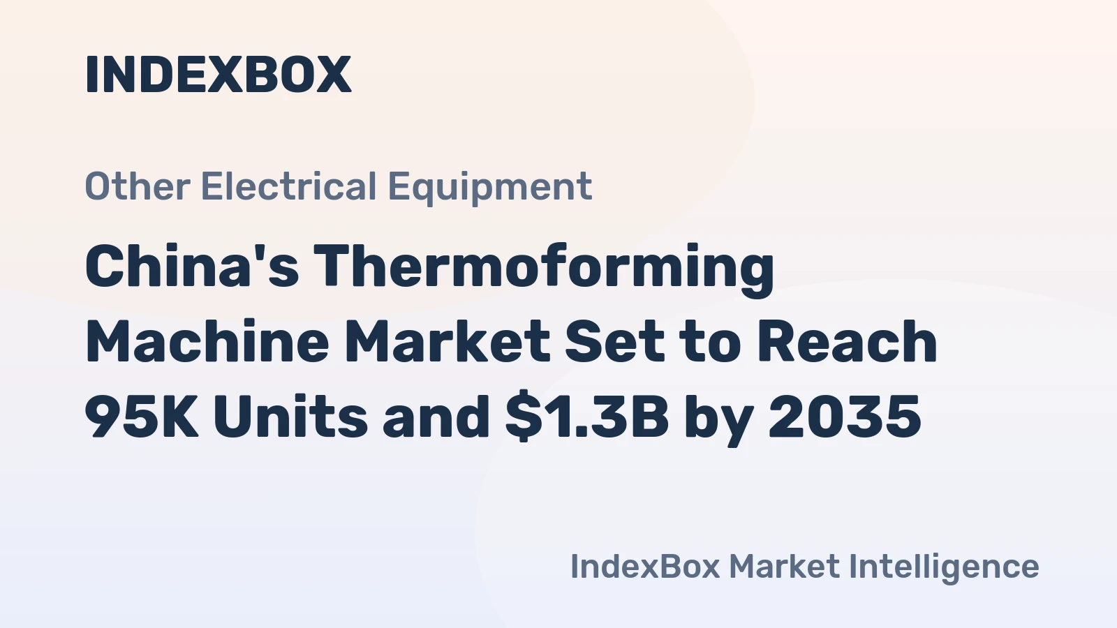 China's Thermoforming Machine Market Set to Reach 95K Units and $1.3B by 2035