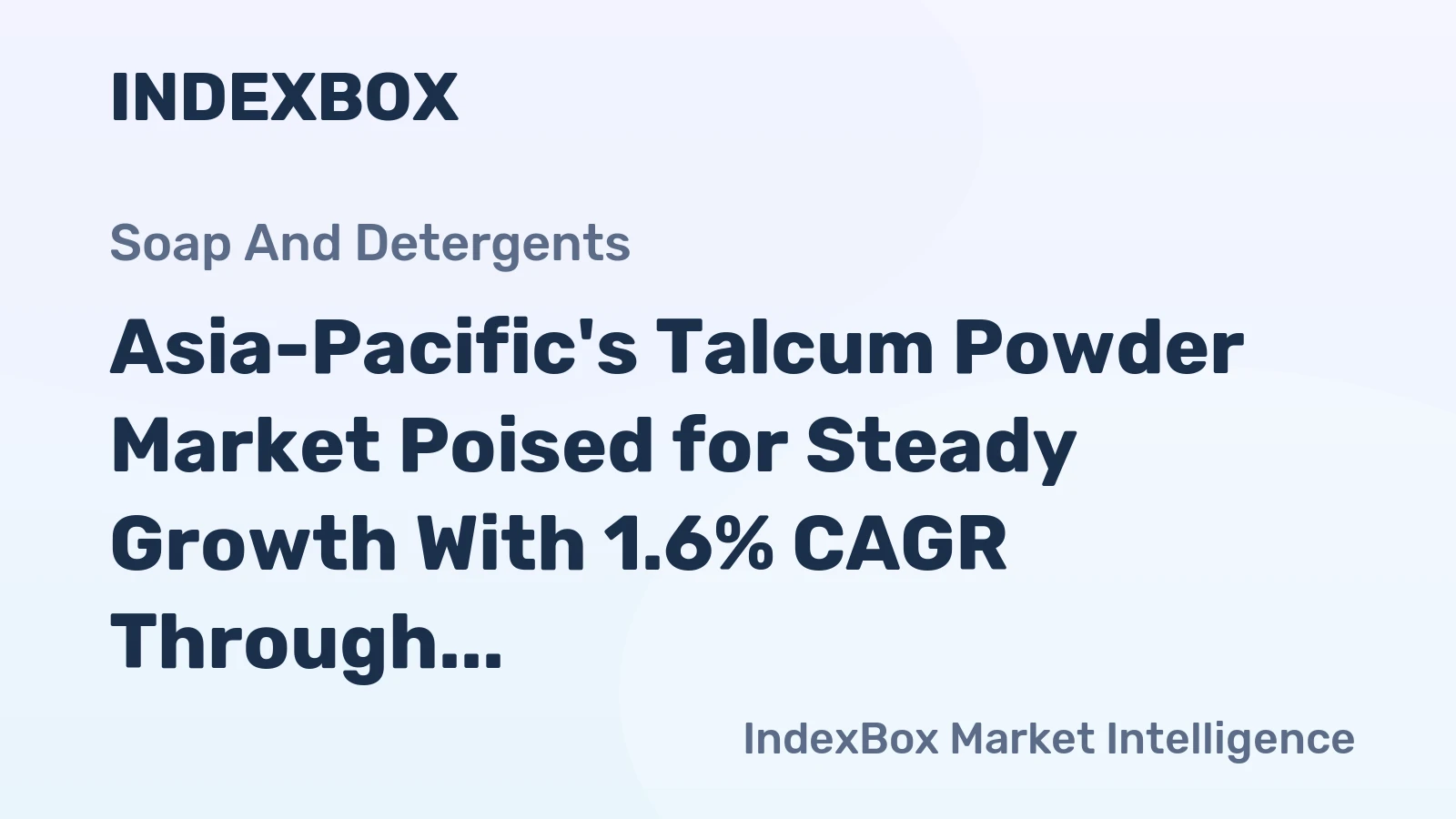 Asia-Pacific's Talcum Powder Market Poised for Steady Growth With 1.6% CAGR Through 2035