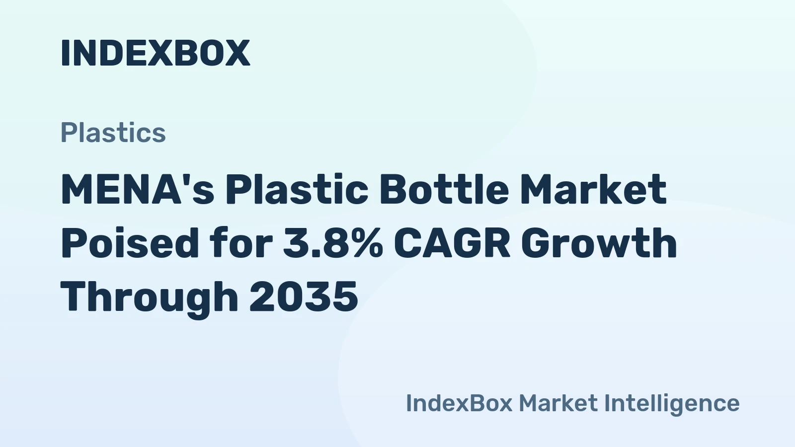 MENA's Plastic Bottle Market Poised for 3.8% CAGR Growth Through 2035