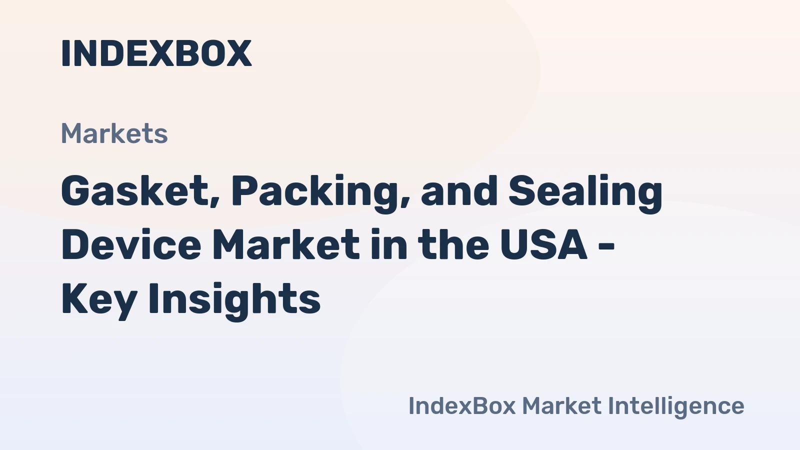 Gasket, Packing, and Sealing Device Market in the USA - Key Insights