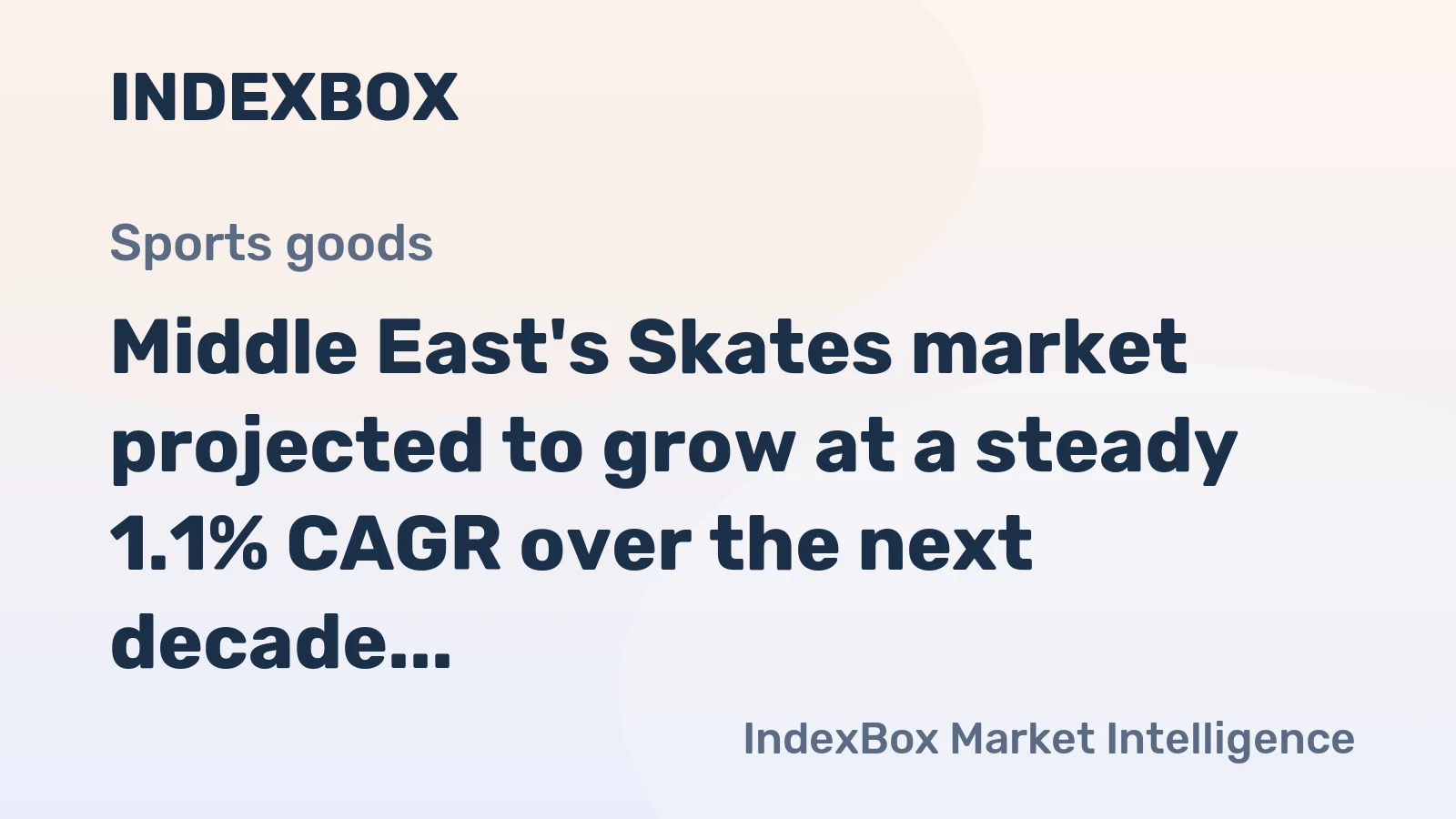 Middle East's Skates market projected to grow at a steady 1.1% CAGR over the next decade