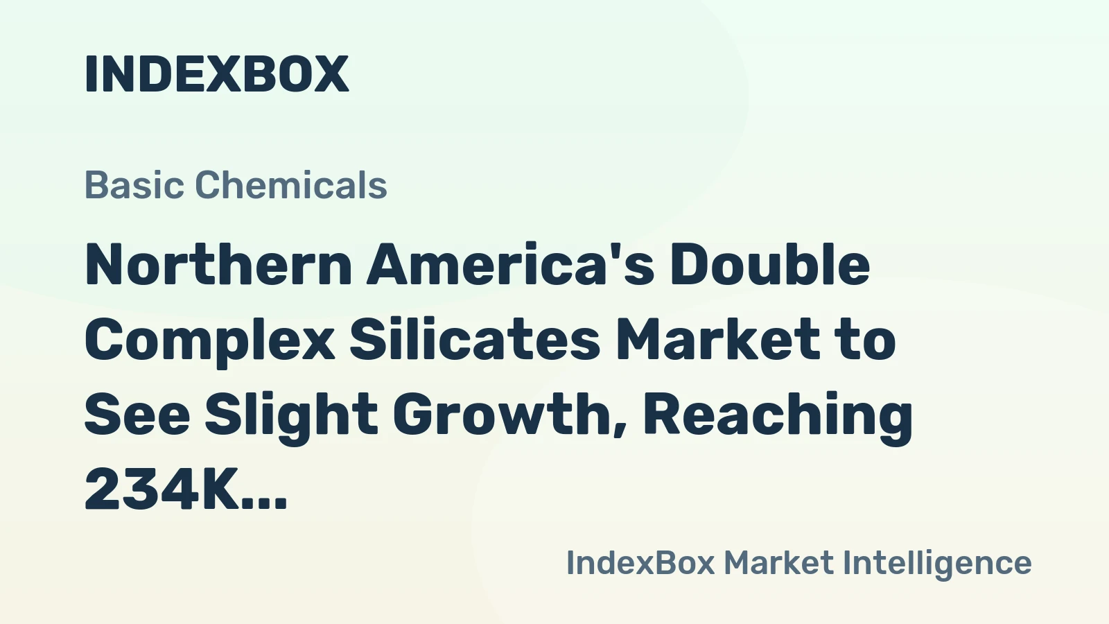 Northern America's Double Complex Silicates Market to See Slight Growth, Reaching 234K Tons and $2.2B in Value by 2035