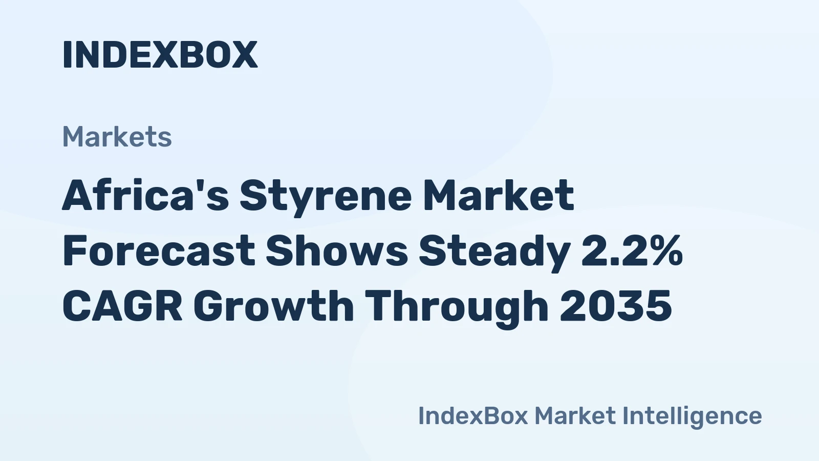 Africa's Styrene Market Forecast Shows Steady 2.2% CAGR Growth Through 2035